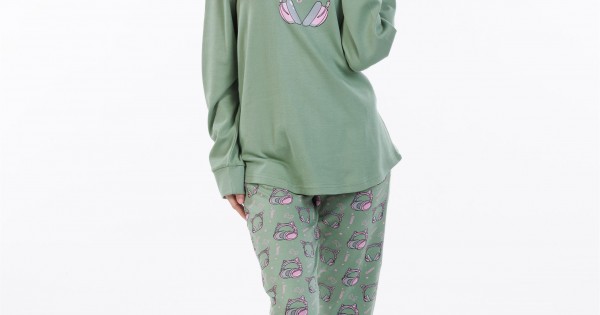 Mei Women s Cotton Winter Pajamas Gamer Girl - Winter Pyjamas For Women